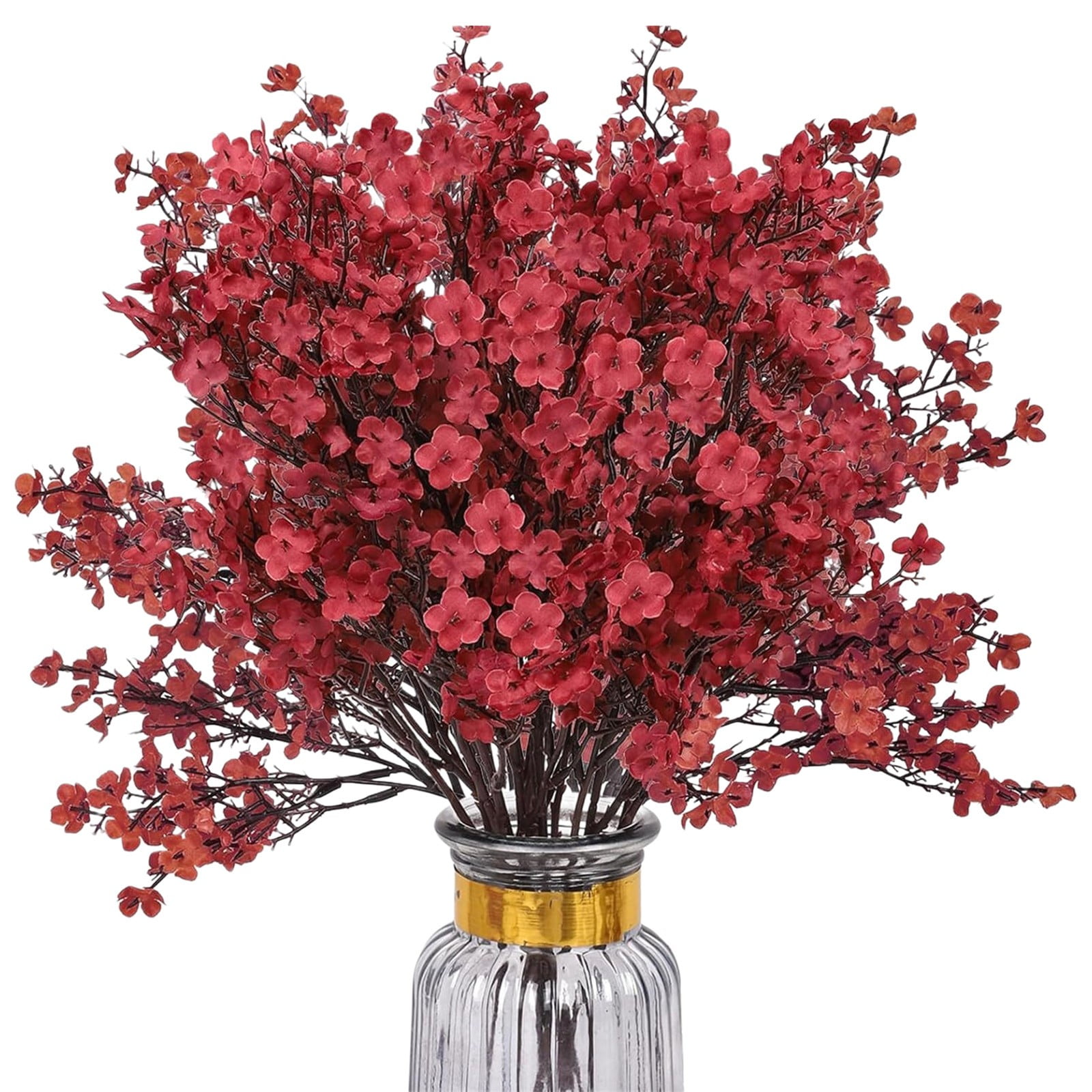 Artificial Gypsophila & Cherry Blossom Stems - Realistic Faux Flowers ...