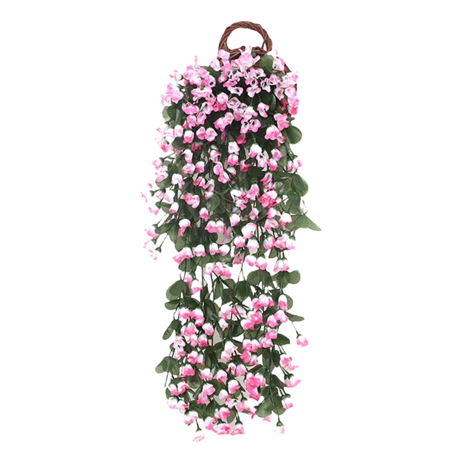 Artificial Hanging Basket Wall Decor Polyester Fake Plants for Indoor ...