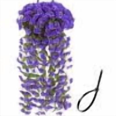 Artificial Hanging Chlorophytum Bouquet for Fence Garden, Silk Cloth ...