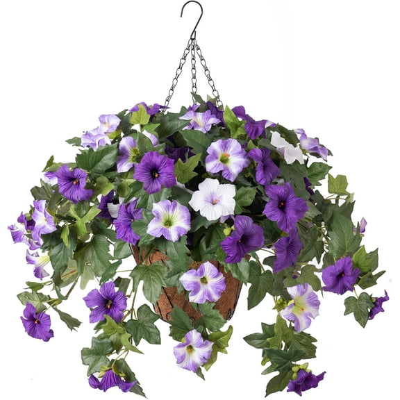 Artificial Flowers Fake Plants for Outdoors Decoration, 12 Bundles ...