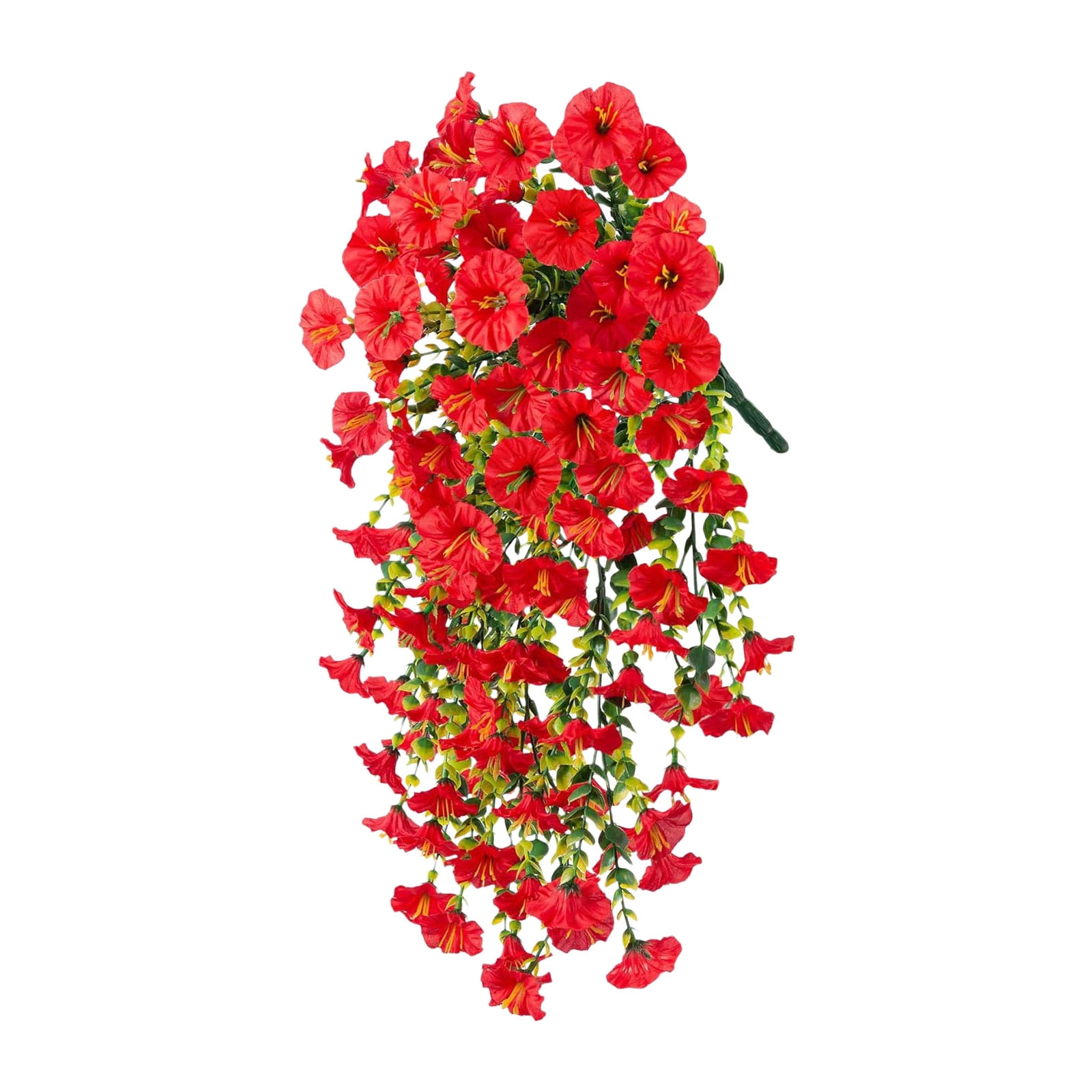 Loyerfyivos Artificial Hanging Flowers Basket, UV-Resistant Morning ...
