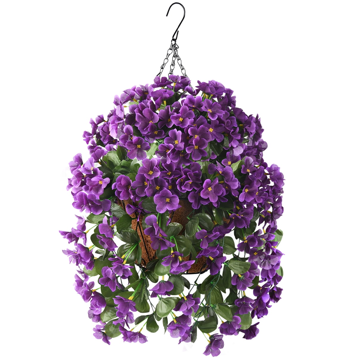 Artificial Hanging Flowers in Basket for Patio Garden Decor,Artificial ...