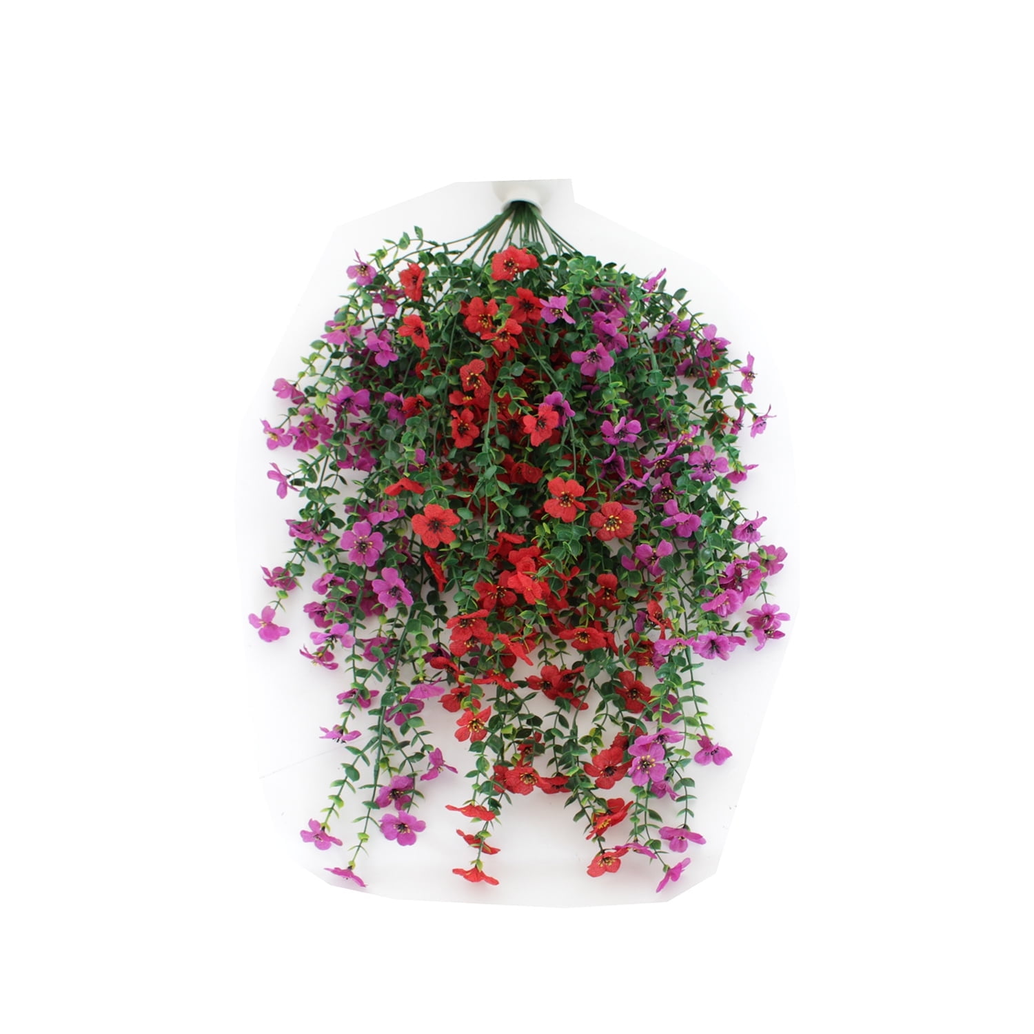 Artificial Hanging Flowers for Outdoors Faux Plants for Spring Summer ...
