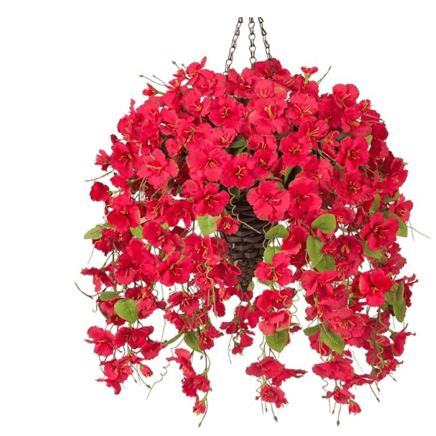 Artificial Hanging Flowers Plants Basket for Outdoors Spring Summer ...