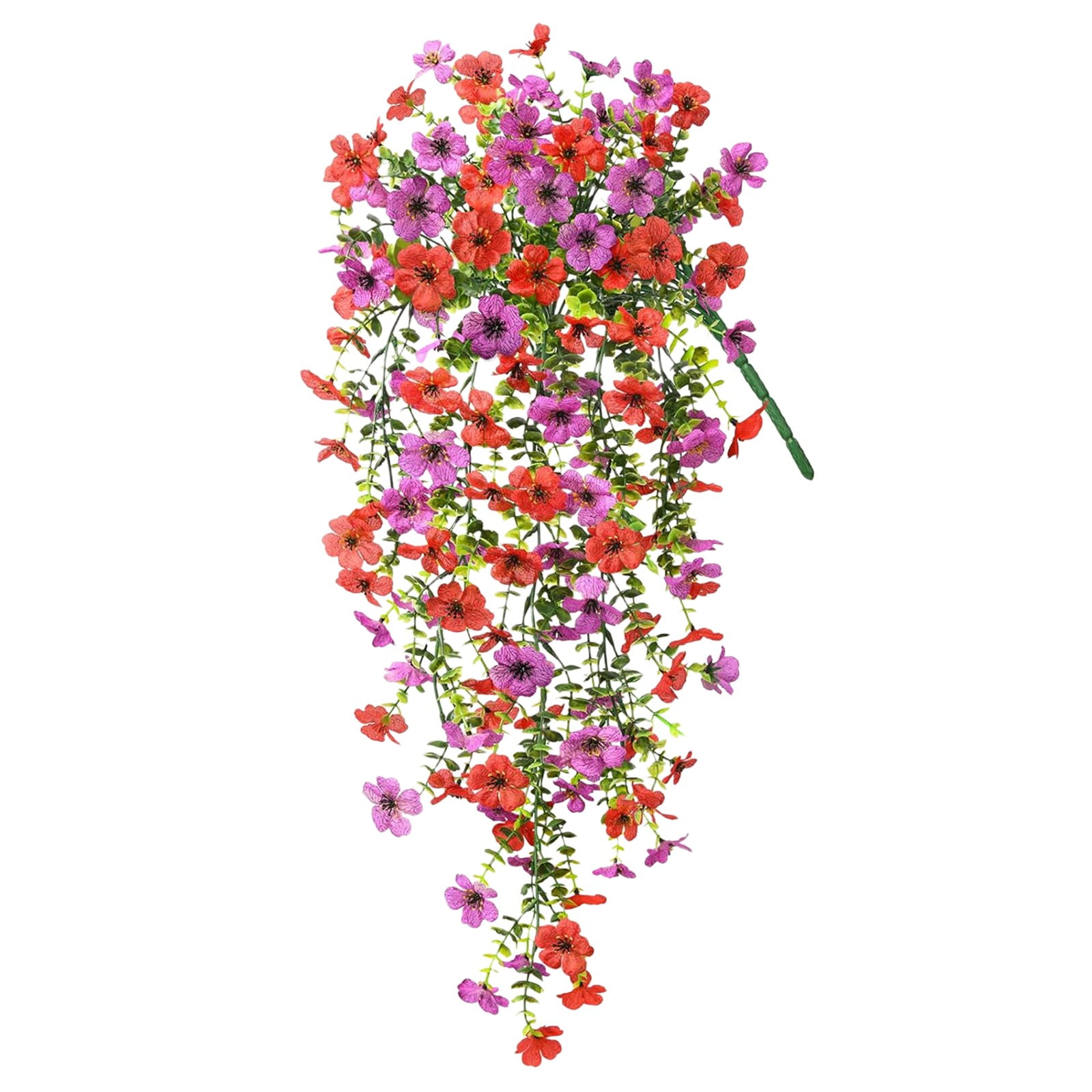 Artificial Hanging Flowers Plants for Outdoor Spring Decoration, Faux ...