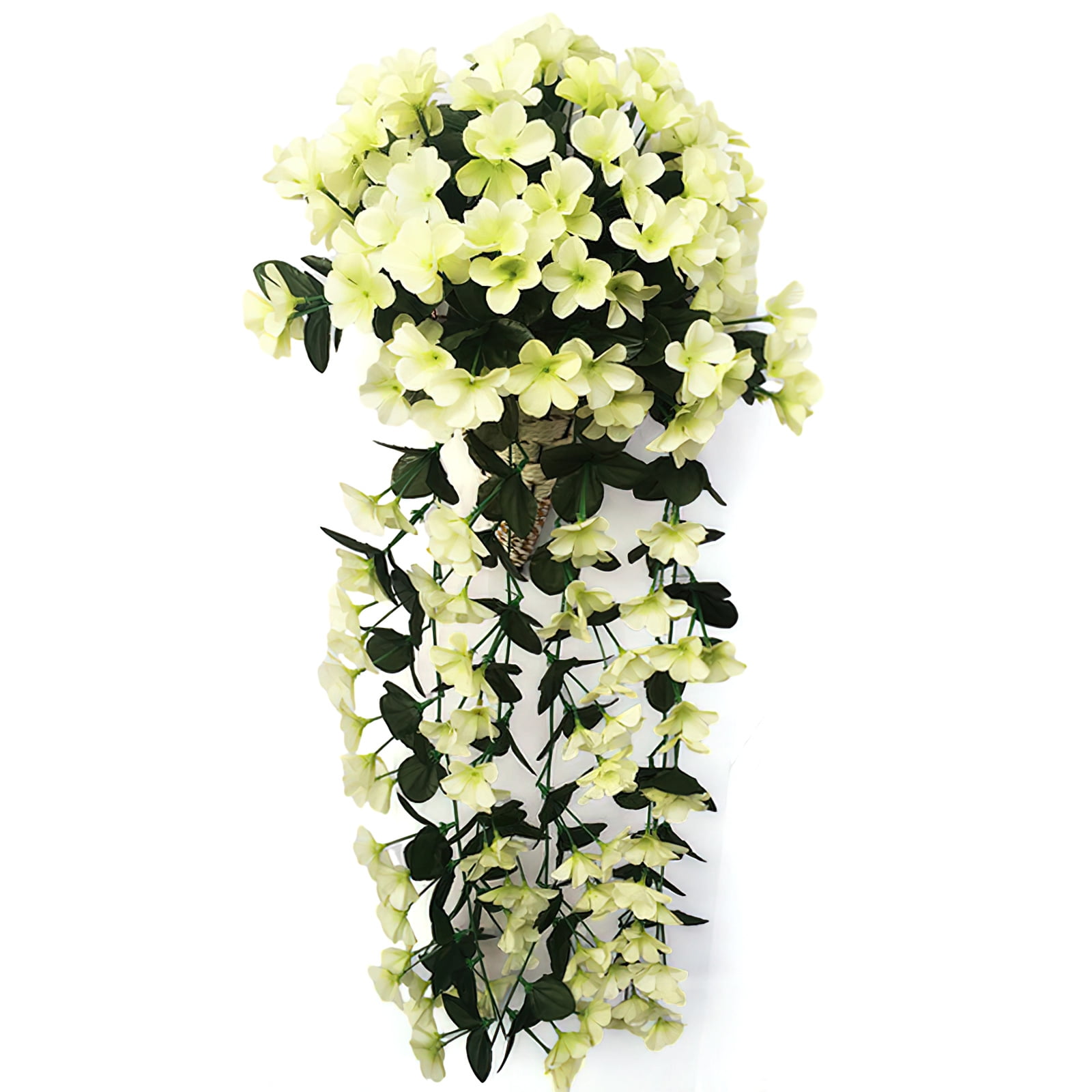Artificial Hanging Flowers Plants, Artificial Wisteria Vine Fake Plants ...