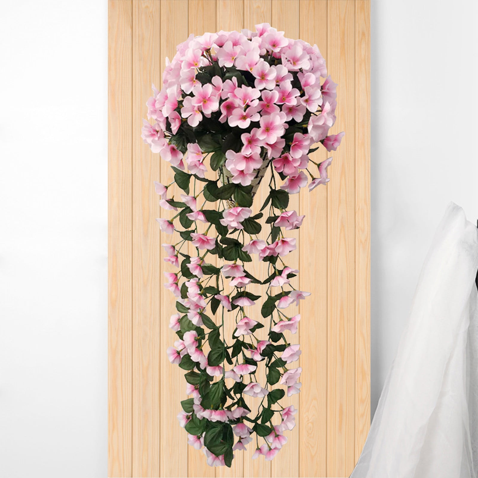 Artificial Hanging Flowers, Silk Violet Bouquet Decor, 18 Forks 4 ...