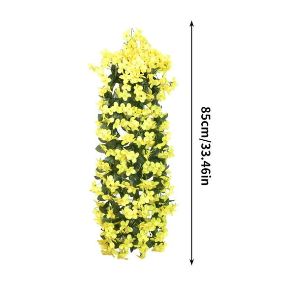 Artificial Hanging Flowers, UV Resistant Fake Plastic Faux Flower ...