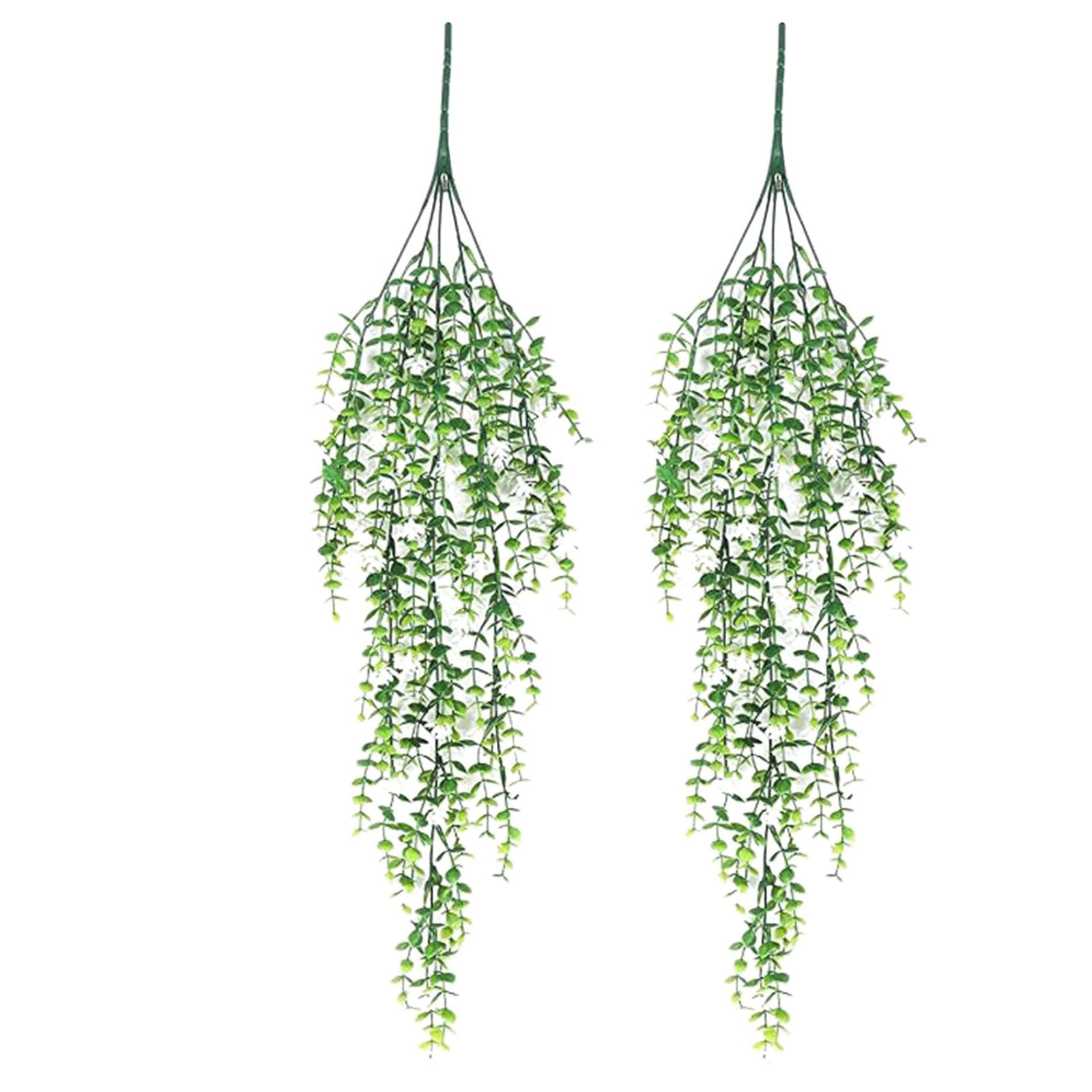 Artificial Hanging Flowers Vines, Realistic Chlorophytum Plastic Flower ...