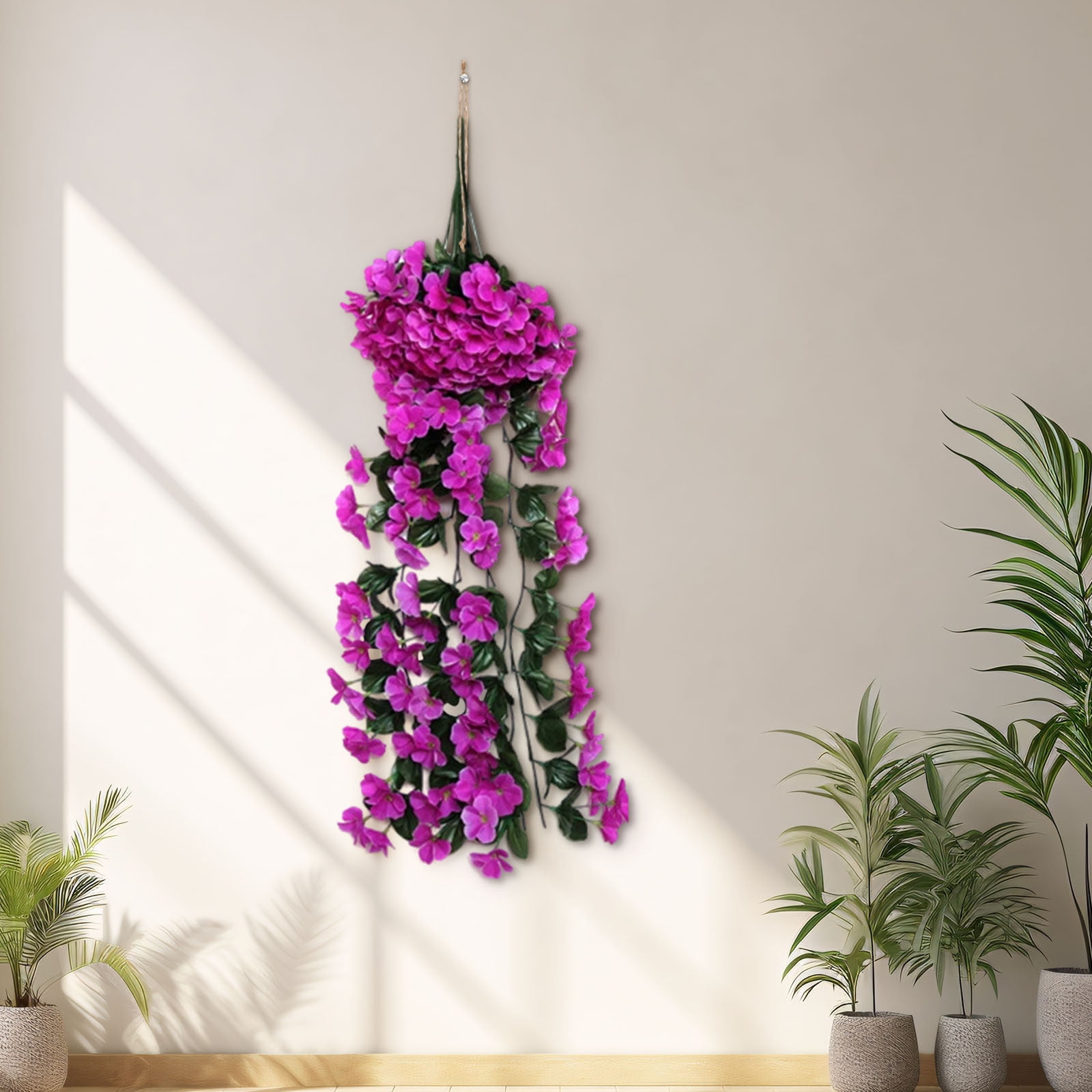 Artificial Hanging Flowers Hanging Flowers Artificial Violet Flower ...