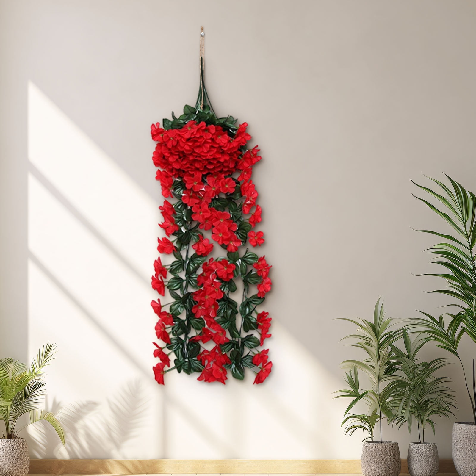 Artificial Hanging Flowers Hanging Flowers Artificial Violet Flower ...