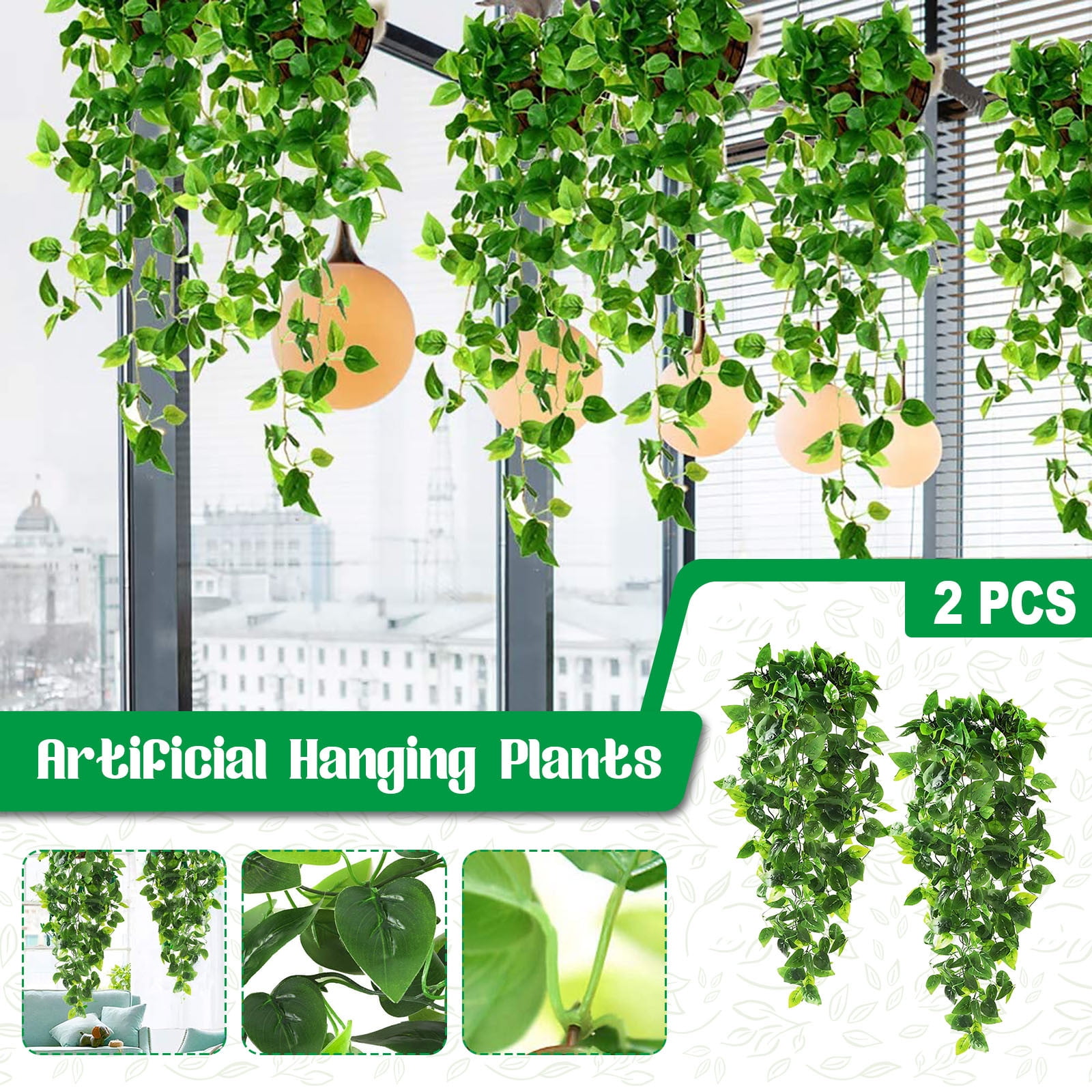 Artificial Hanging Ivy Plants - Beautify Indoor and Outdoor Spaces ...