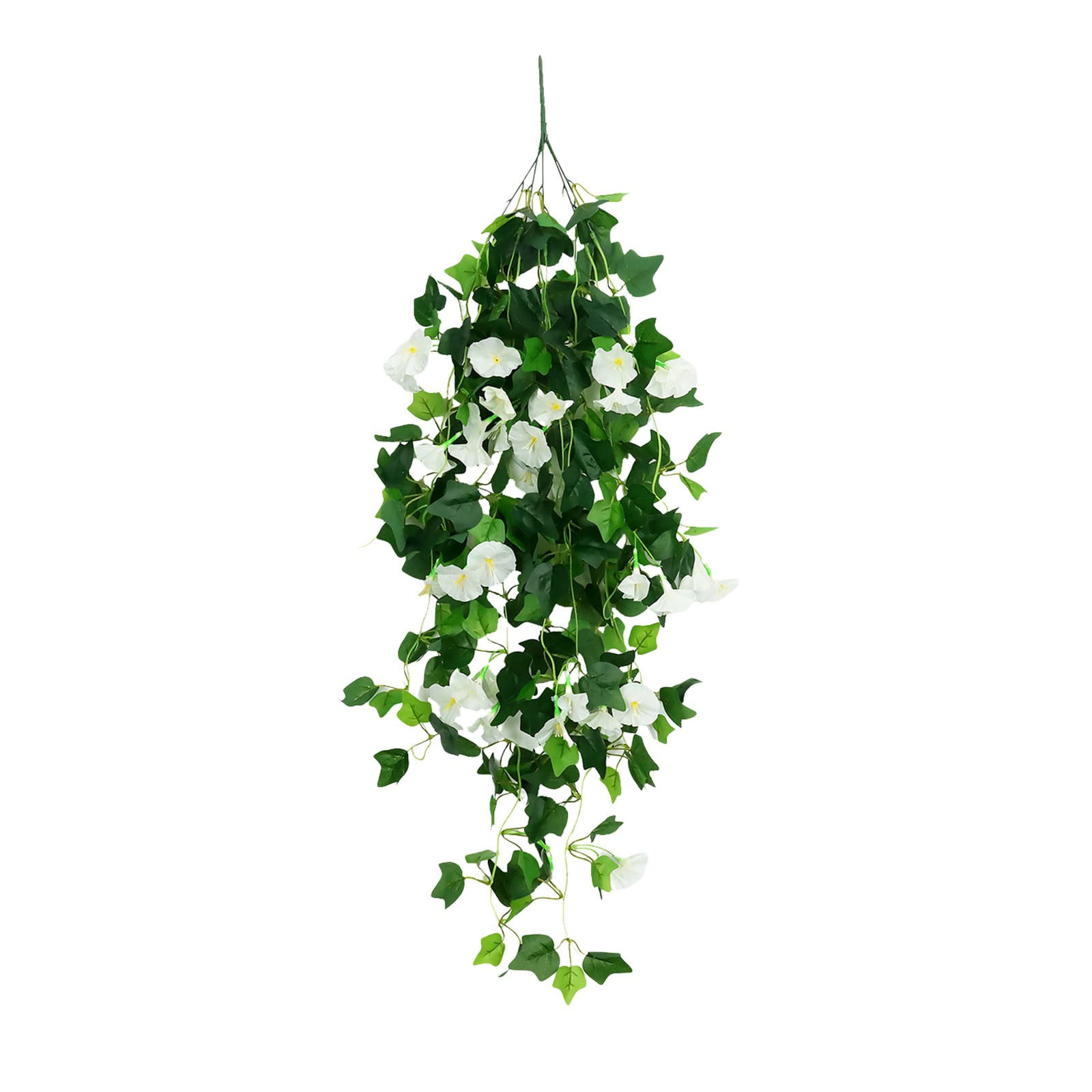 Artificial Hanging Morning Glory Flowers Faux Silk Trailing Vines, 27 ...