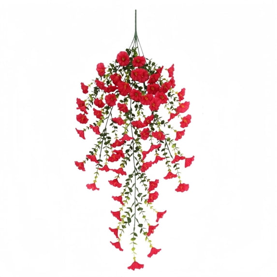 Artificial Hanging Morning Glory Vine Realistic Petunia Flowers for ...