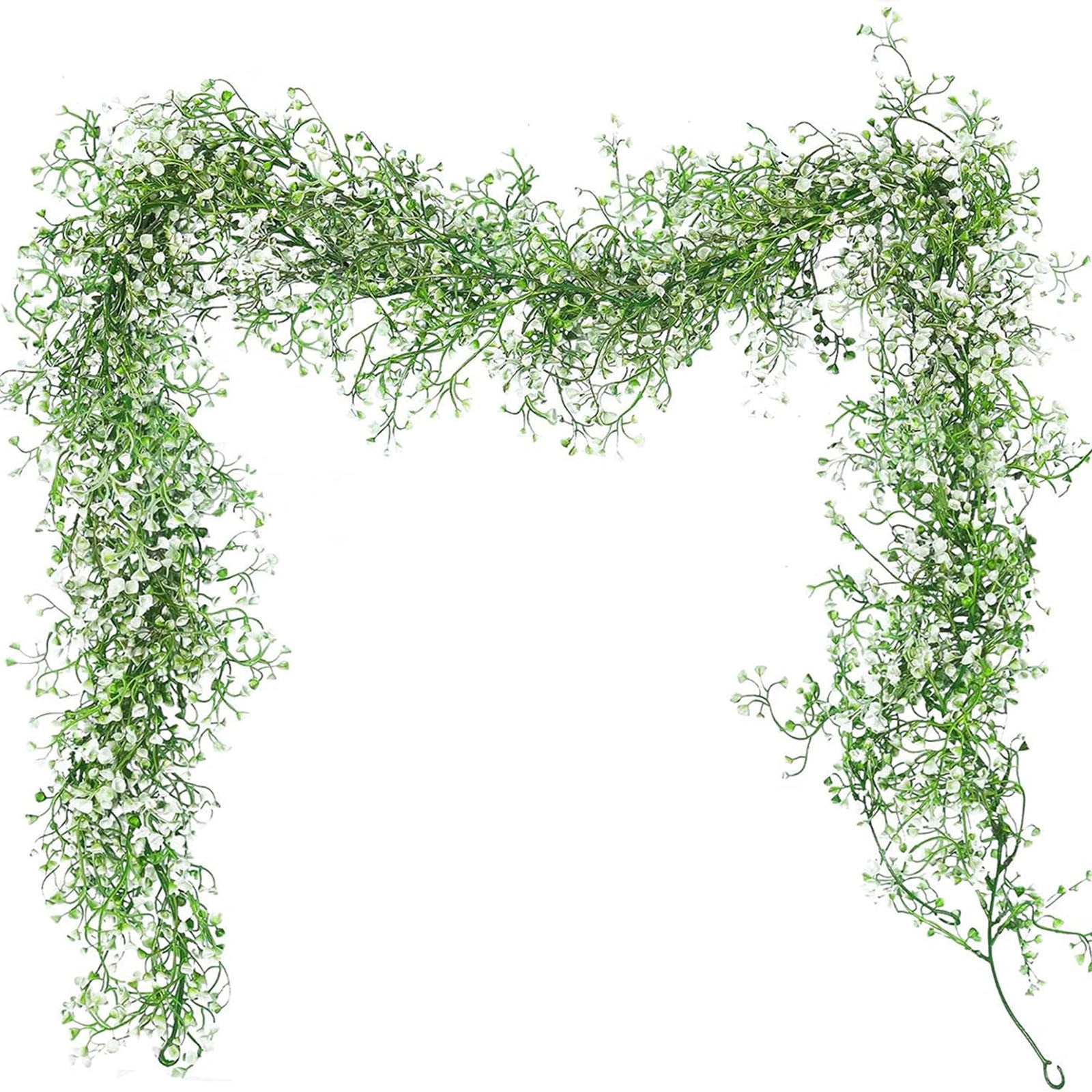 Artificial Hanging Plant 5.6Ft Fake Garland Plant Greenery Faux Ferns ...