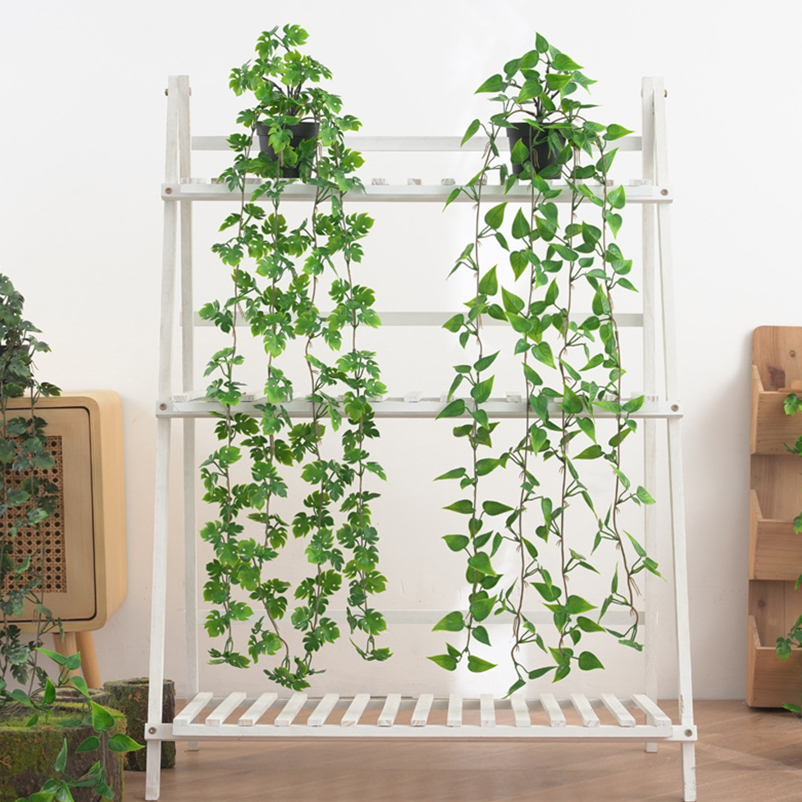 Artificial Hanging Plant Realistic No Watering Forever Blooming Fake ...