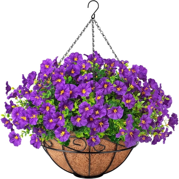 3PC Artificial Flowers for Outdoor Decor, Weather-Resistant Silk ...