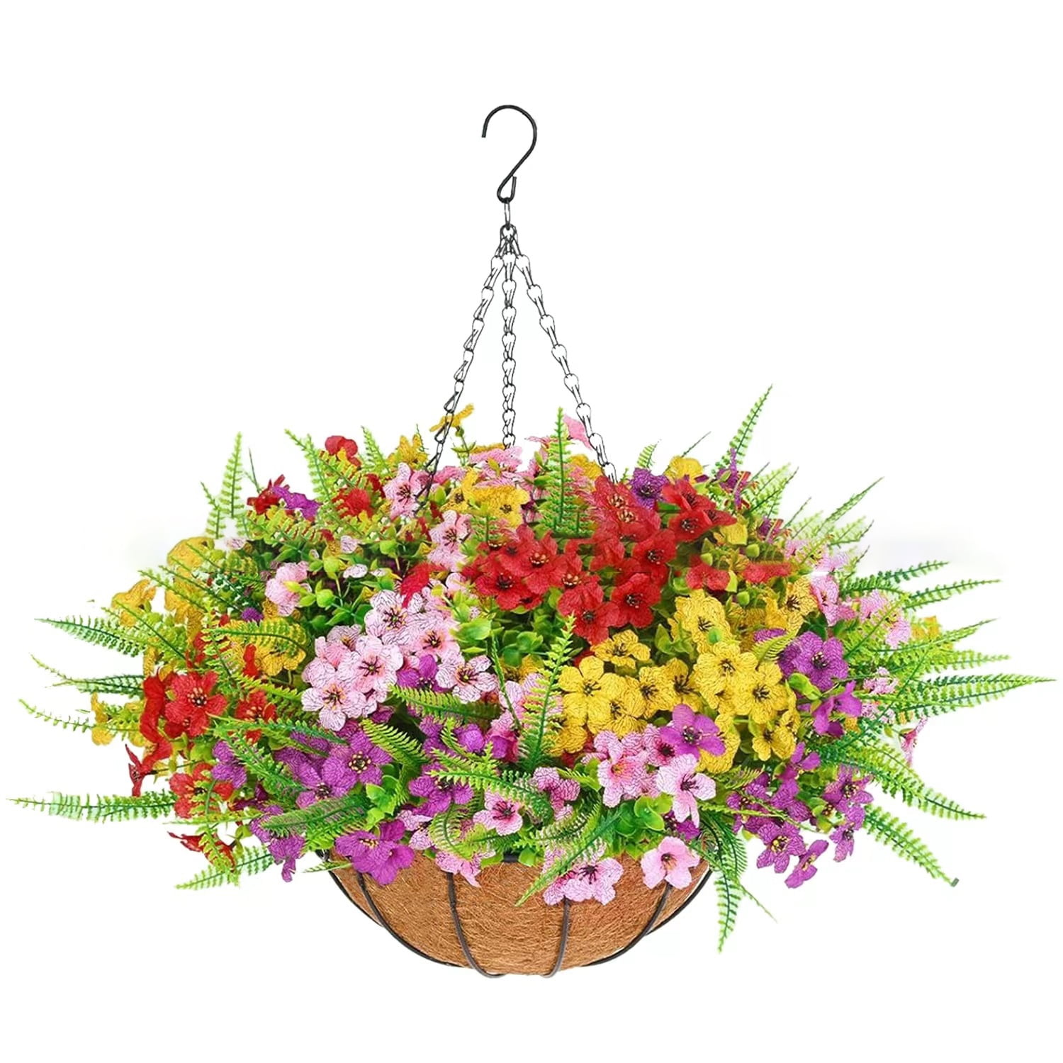 Artificial Hanging Plants Outdoors, Artificial Fake Hanging Baskets ...