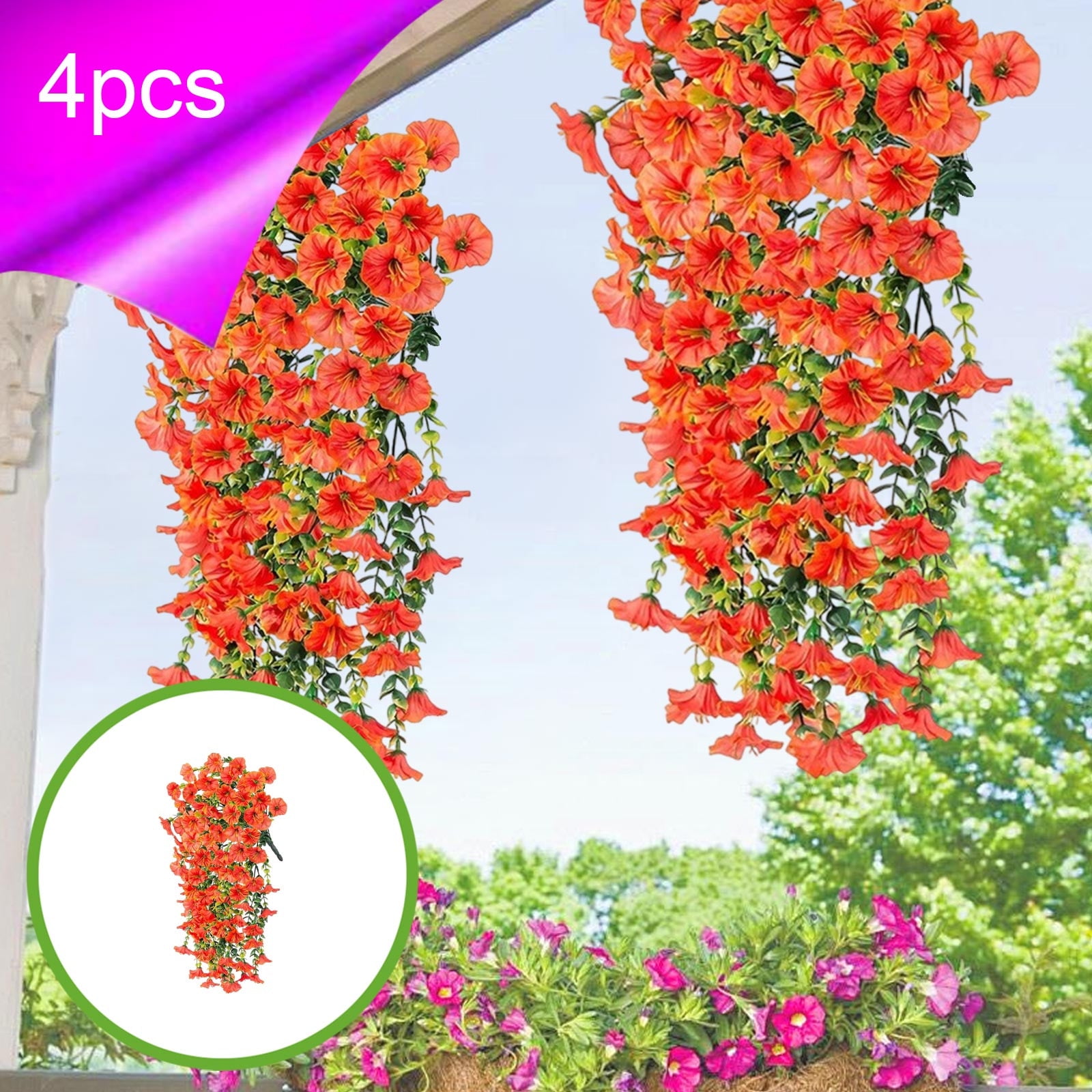 Artificial Hanging Plants Vines | Lifelike Willow Greenery with Mixed ...