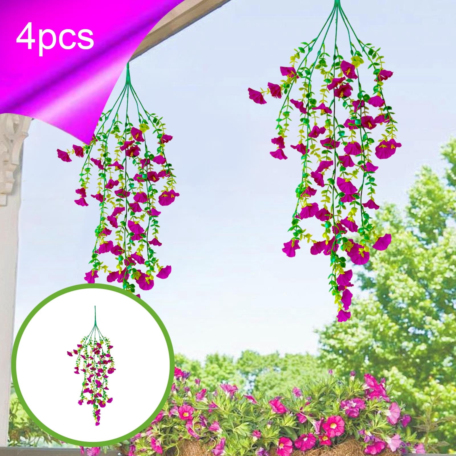 Artificial Hanging Plants Vines | Lifelike Willow Greenery with Mixed ...