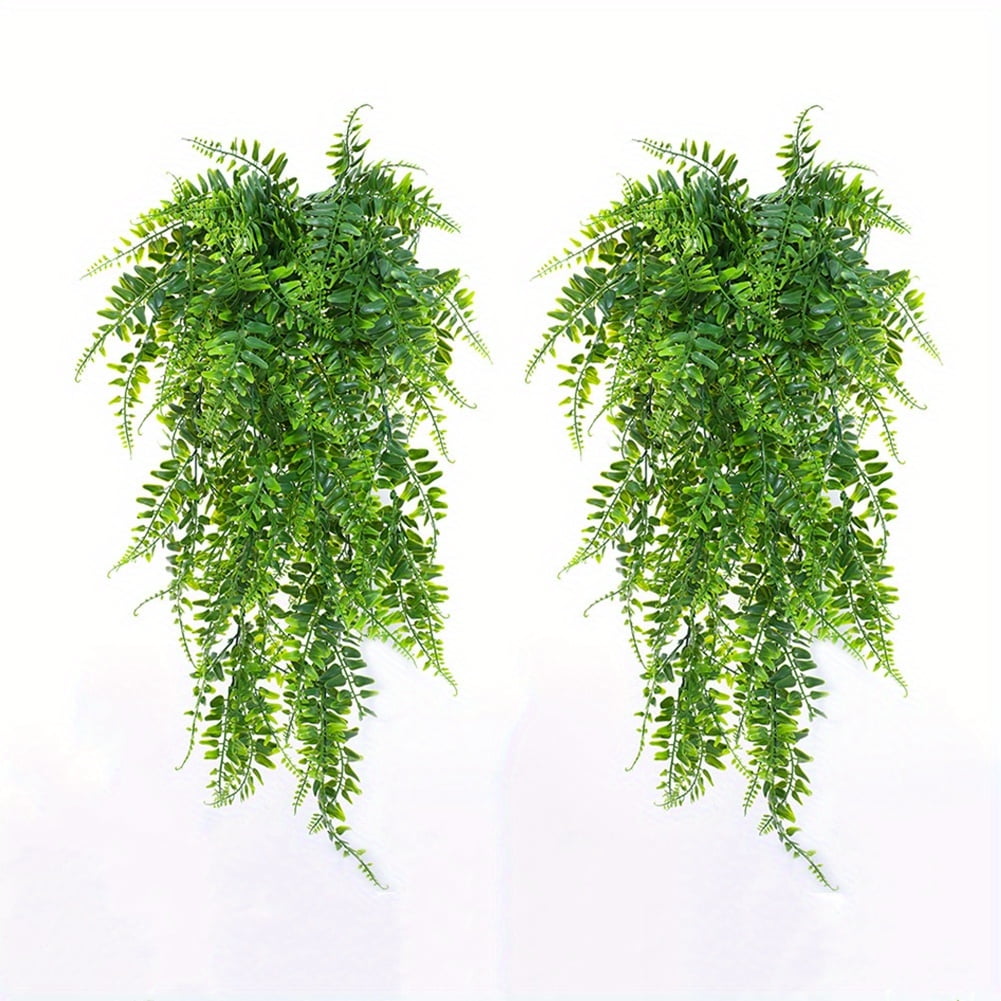 Artificial Hanging Plants for Wall Decoration, Fake Rattan Hanging ...