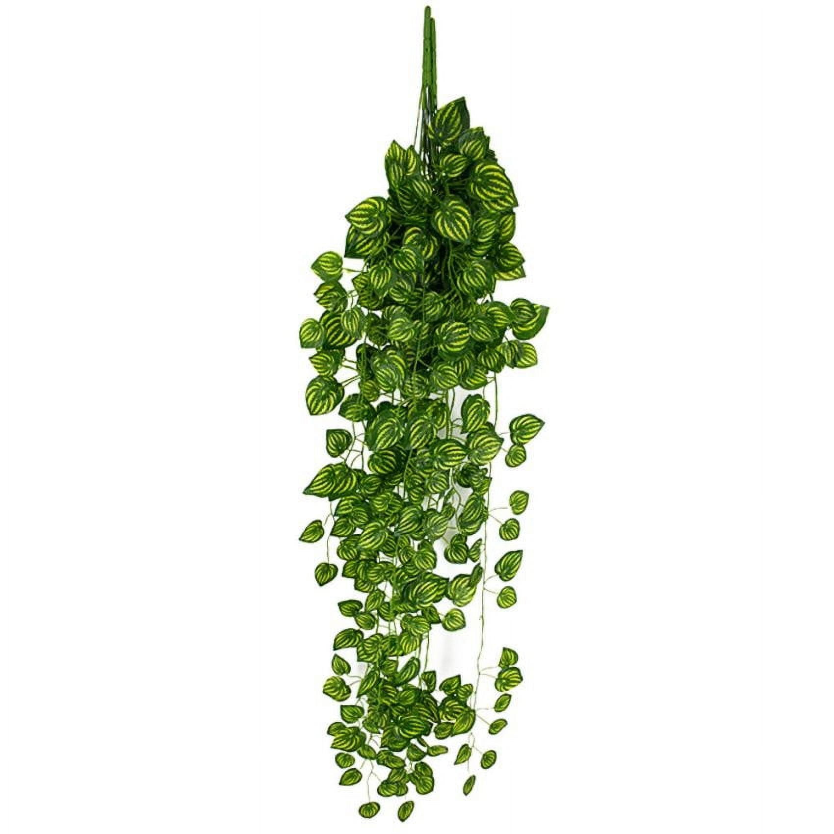Artificial Hanging Vine Ivy Garland with 2 Strands and 9-Branch ...