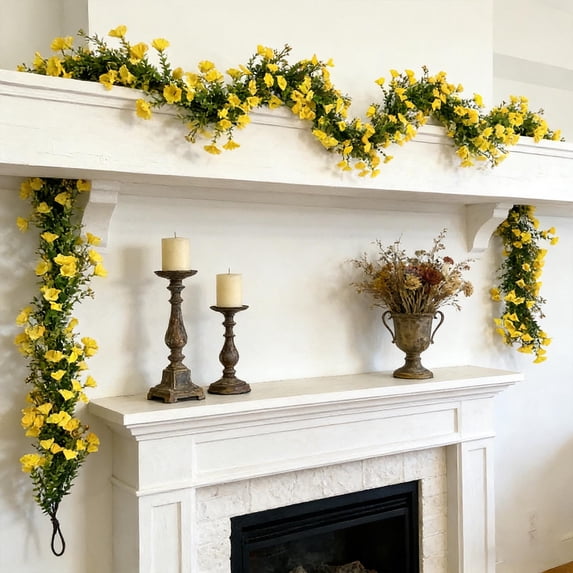 Artificial Hanging Vines | Faux Flower Garland for Wall Decor and ...