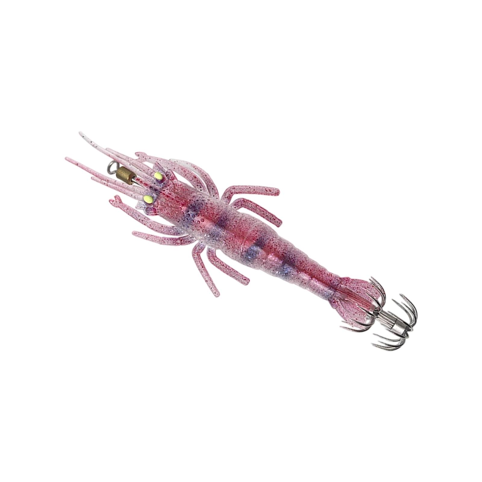 Artificial Hard Baits Shrimp Lures 11cm Cuttlefish Hook Fishing Glow ...