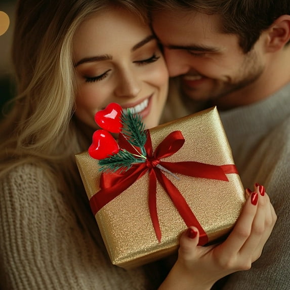 Artificial Heart Shaped Gift Box Decoration, Valentine‘S Day ...