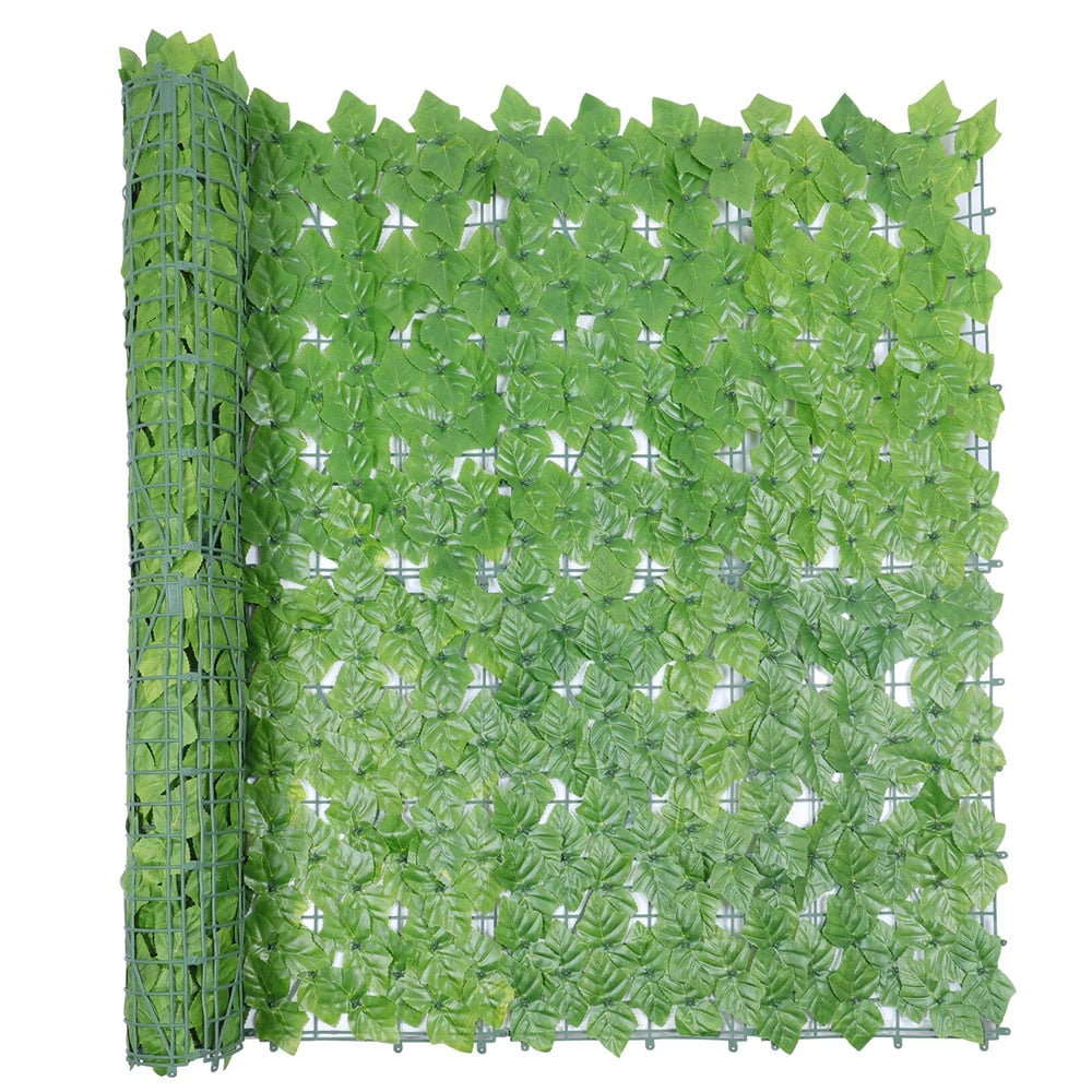 Artificial Hedge Ivy Leaf Garden Fence Roll Privacy Screen Balcony Wall ...