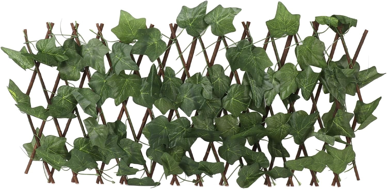 Artificial Hedges Fence, Faux ivy Privacy Fence Screen, Expandable Sun ...