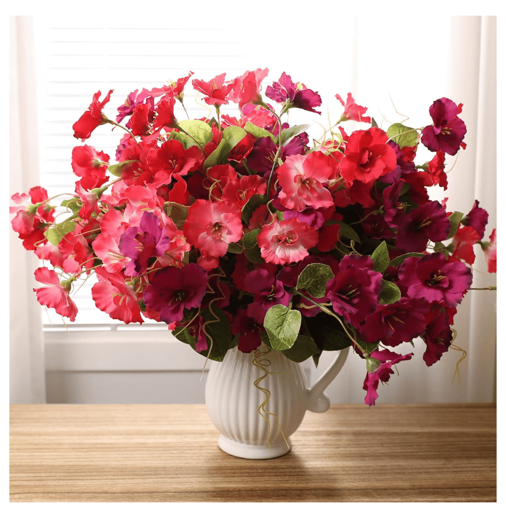 Artificial Hibiscus Flowers 12 Pack - UV Resistant Silk Flowers for ...