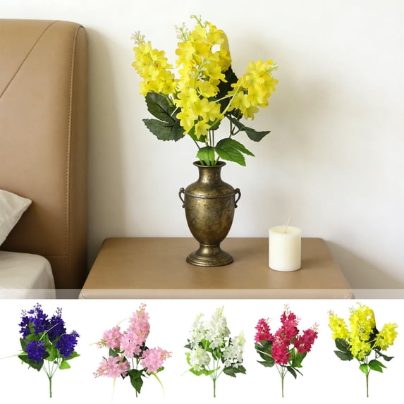 Artificial Hyacinth Fake Flower Bouquet Decor -Spring Floral ...