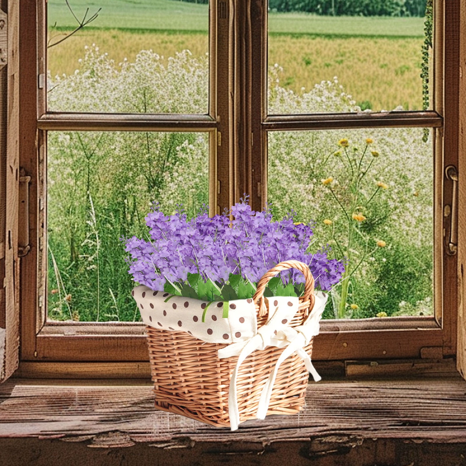 Artificial Hyacinth Lavender Bouquet | Realistic Silk Faux Flowers ...