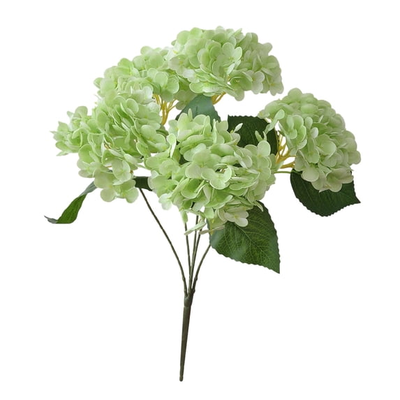 Artificial Hydrangea Bouquet - 5 Heads, 18.5"x11.8", Colorful Plastic ...