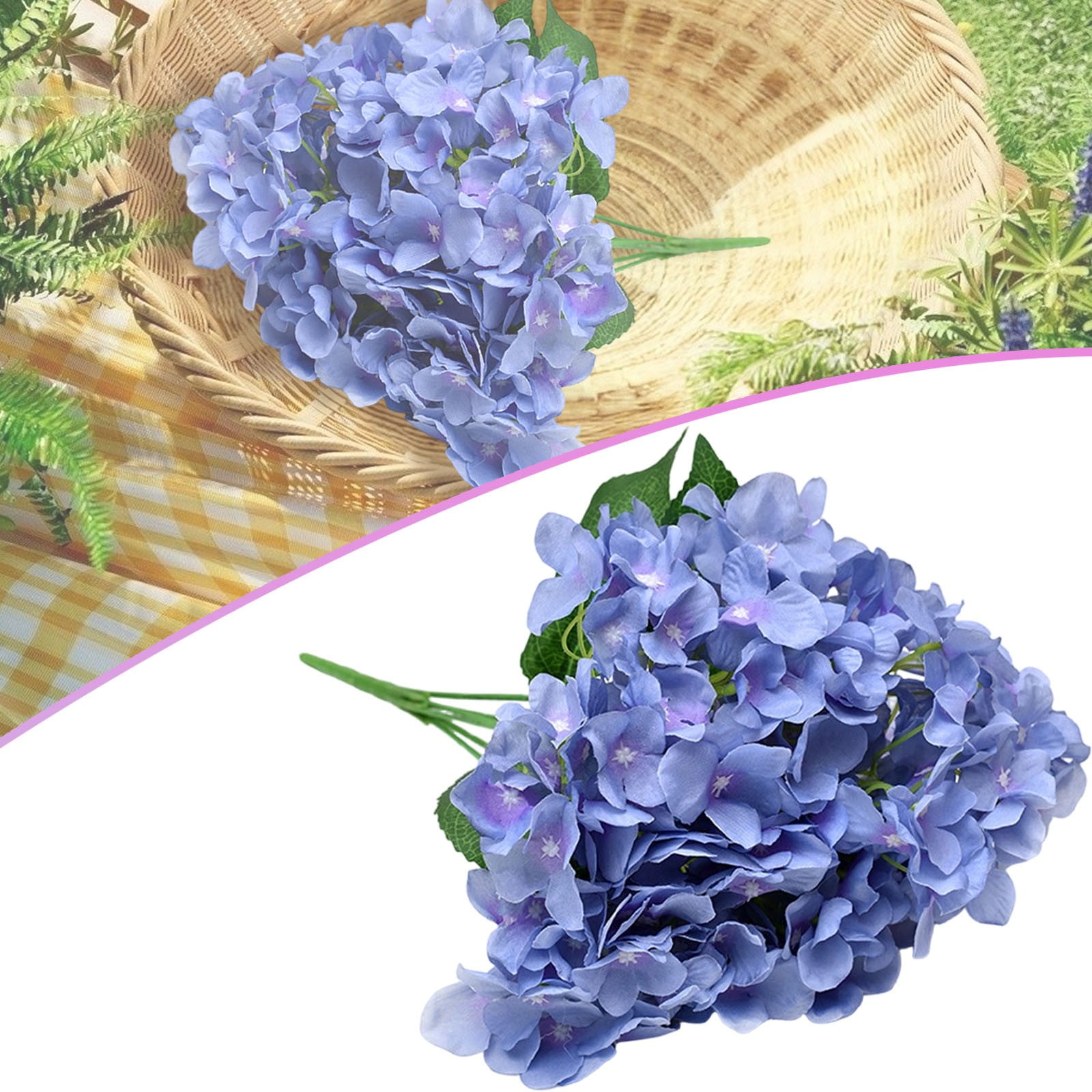 Artificial Hydrangea Bouquet Flower,Large Hydrangea Artificial Flowers ...
