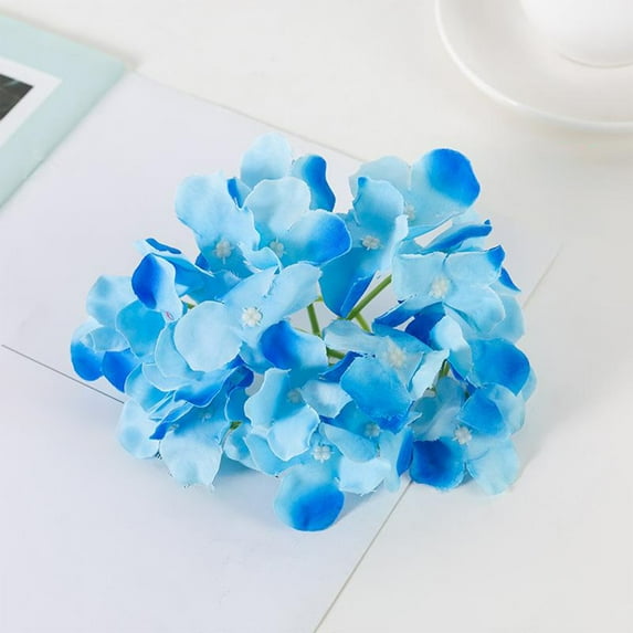 Artificial Hydrangea Flower Heads Simulation Floral Craft Supplies for ...