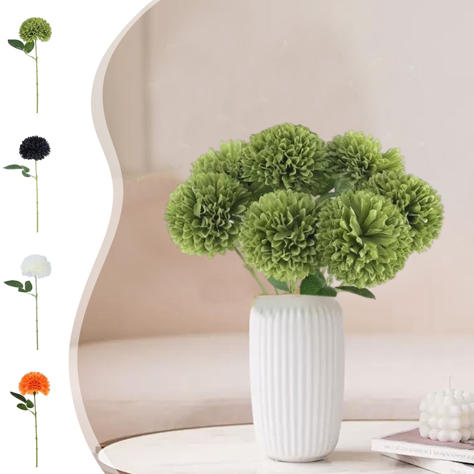 Artificial Hydrangea Flower Stem | Realistic Silk Hydrangeas for Home ...