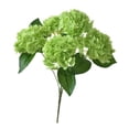 Artificial Hydrangea Flowers 5 Heads Printed Fake Hydrangea Bouquet for ...