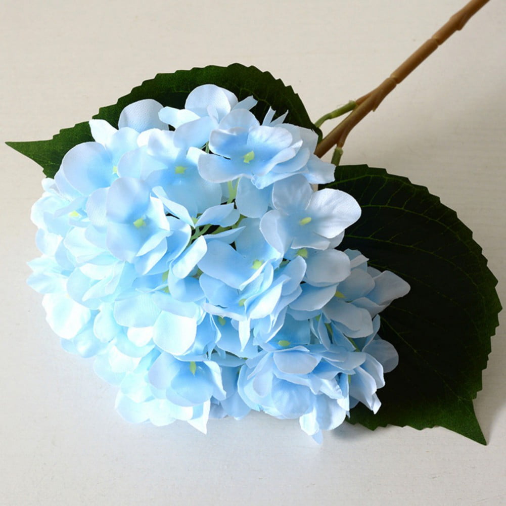 Artificial Hydrangea Flowers 5PCS Silk Hydrangea Flowers with Stems ...