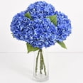 Artificial Hydrangea Flowers Dark Blue 4 Pcs 21 Inch For Home Party ...