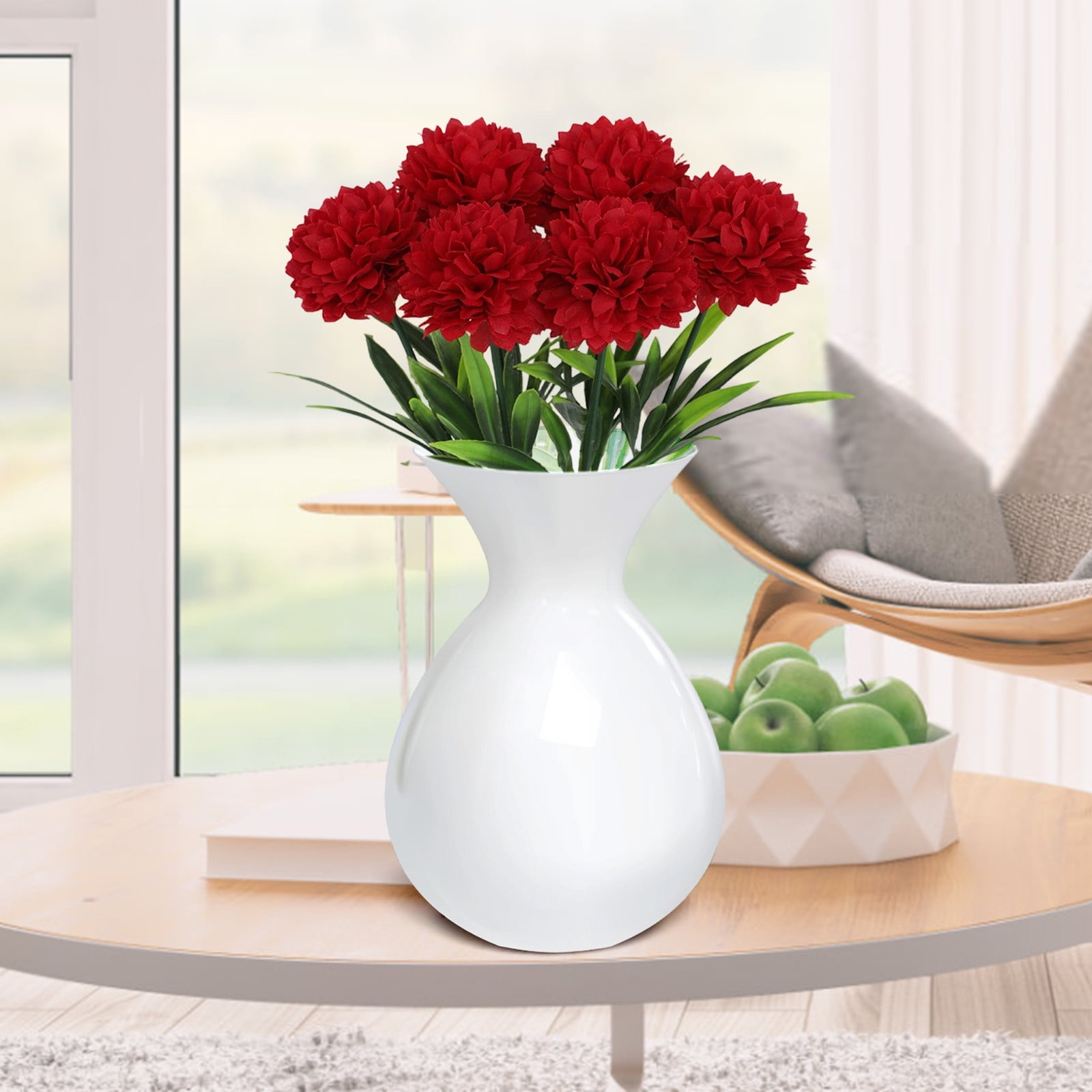 Artificial Hydrangea Flowers for Home and Wedding Decor - Set of 6 ...