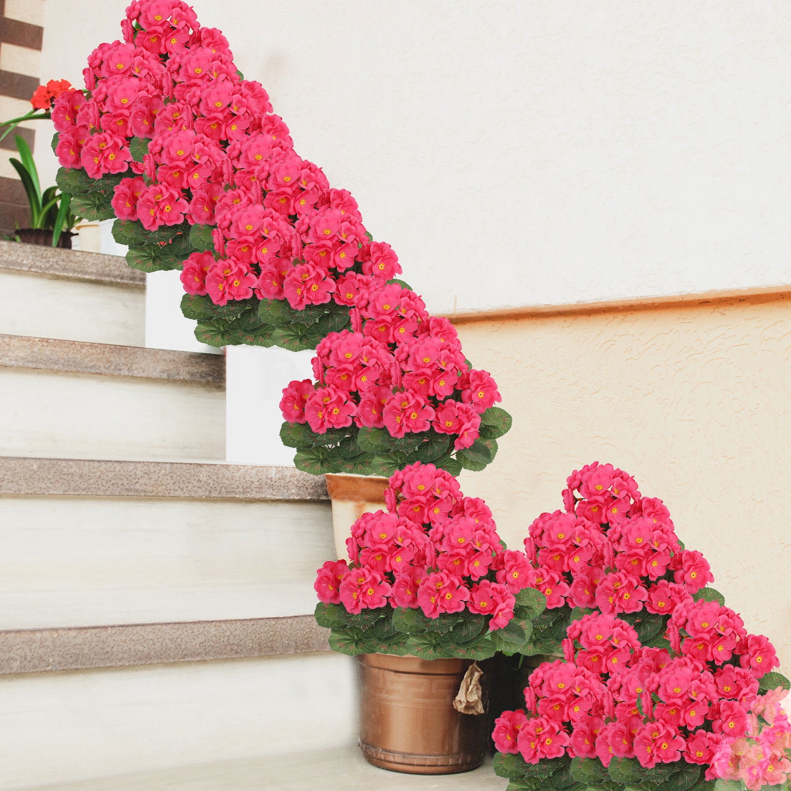 Artificial Hydrangea Hanging Basket – 15" Realistic Silk Flower ...