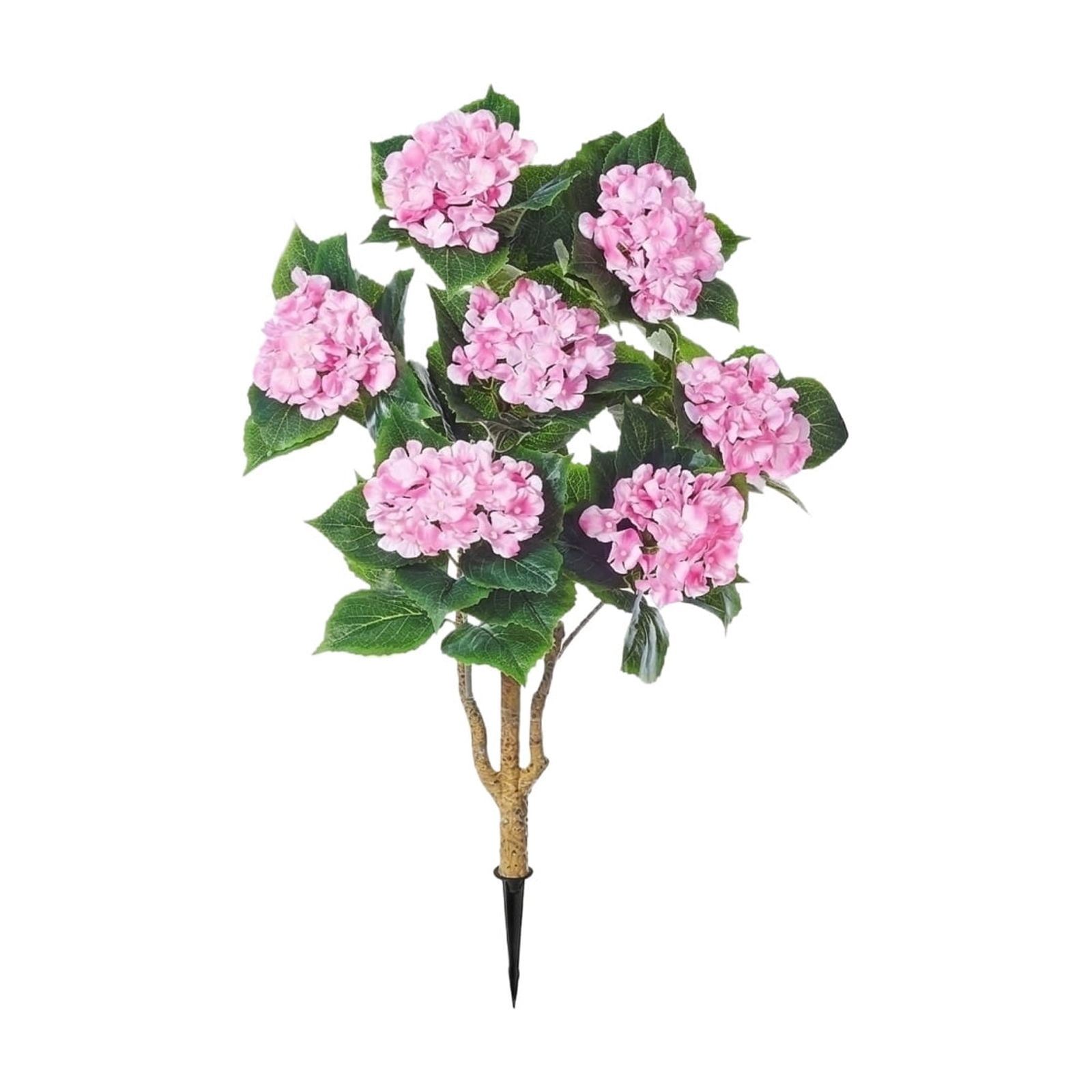 Artificial Hydrangea Potted Plant 35.4in in Pink,UV Resistant for ...