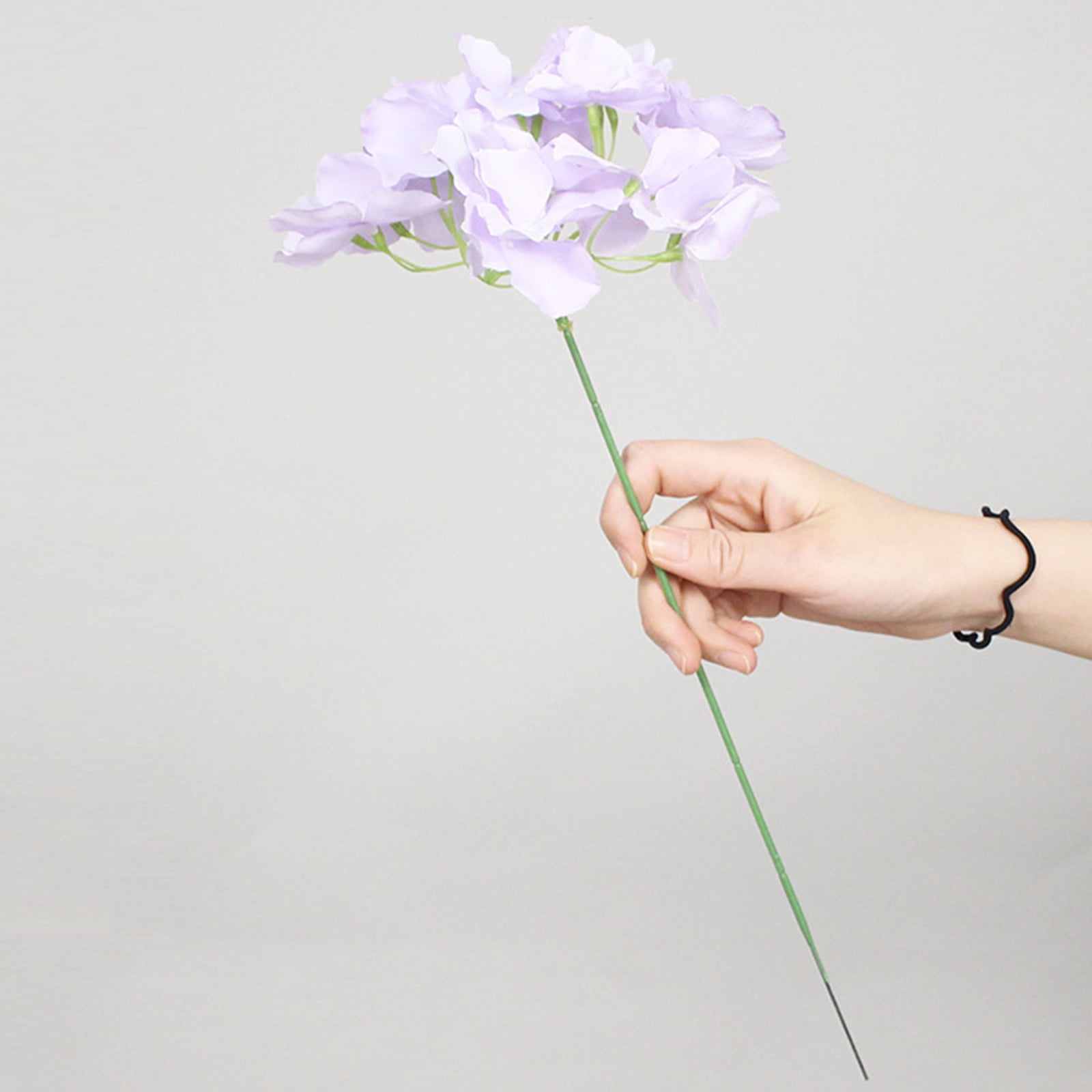 Artificial Hydrangea Silk Flower Heads with Stems,Fake Flowers for ...