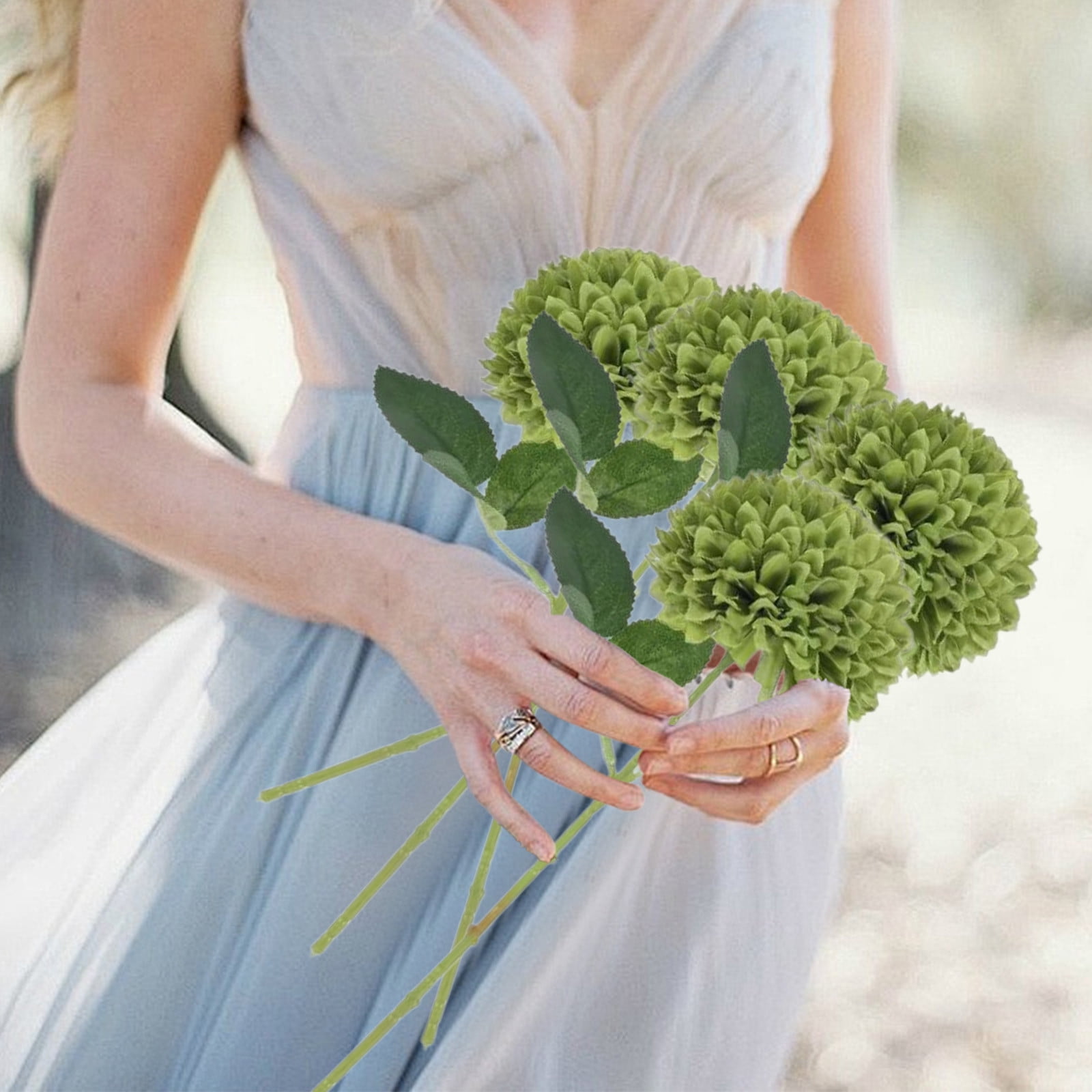 Artificial Hydrangea Silk Flowers, Lifelike Plastic Hydrangeas for Home ...