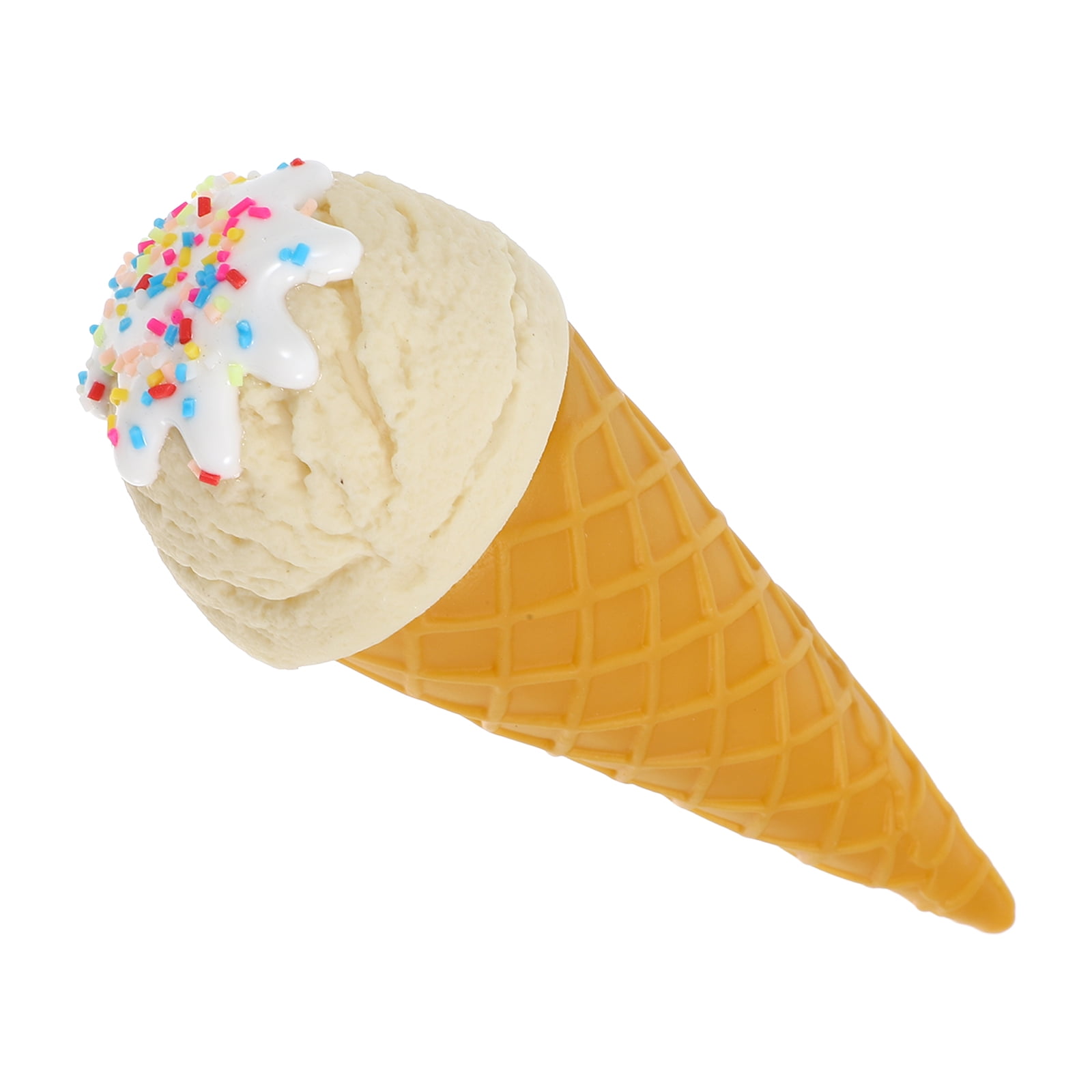 Artificial Ice Cream Cone Lifelike Ice Cream Prop Waffle Cone Realistic ...
