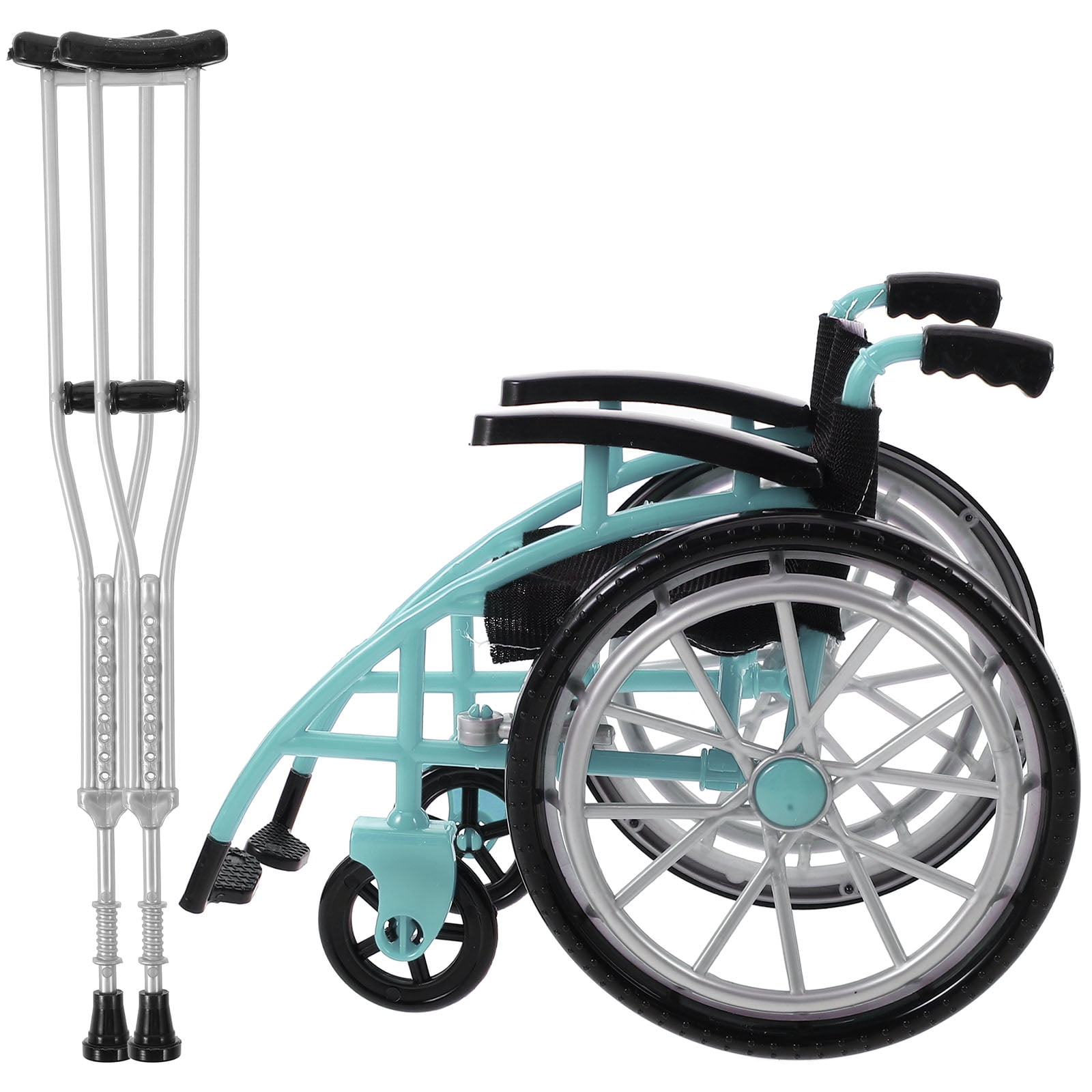 GOOHOCHY Miniature Wheelchair Crutch Models Set 7.7x1.2x0.4in - Walmart.com