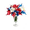 Artificial Independence Day Floral Bouquet Patriotic USA Flag Theme ...