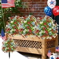 Artificial Independence Day Flowers, Faux Simulation Ground Plug for ...